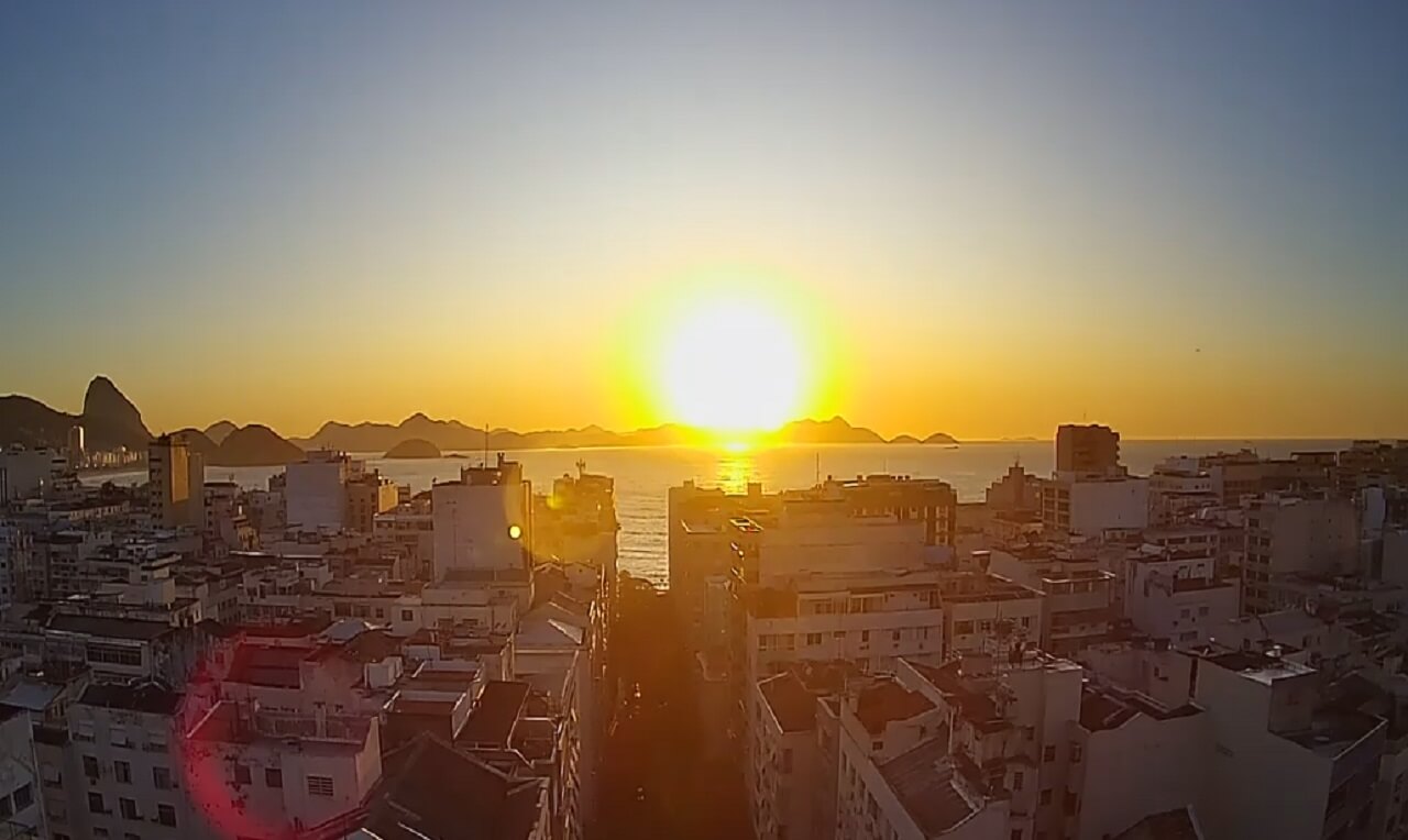 Belo nascer do sol na cidade do Rio de Janeiro/RJ, veja o vídeo ...