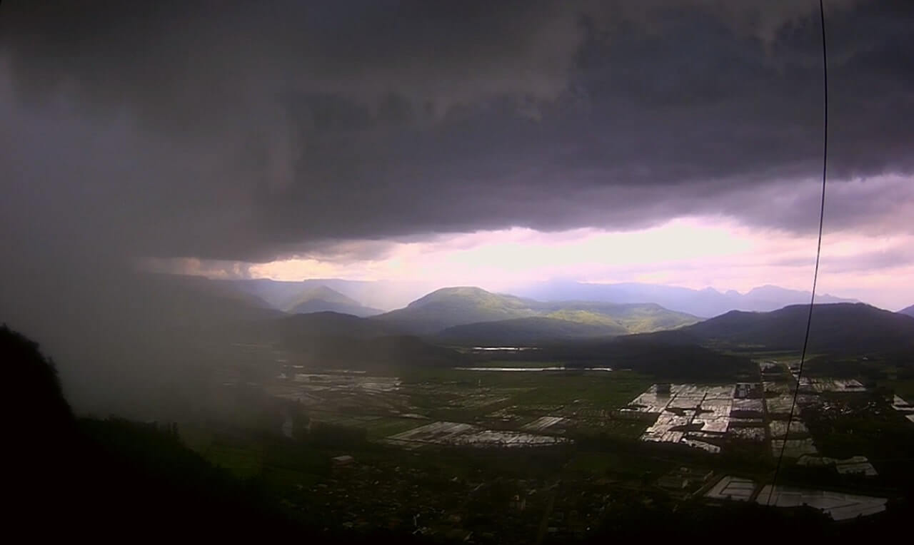 Temporal em várias cidades de Santa Catarina na tarde desta sexta-feira ...