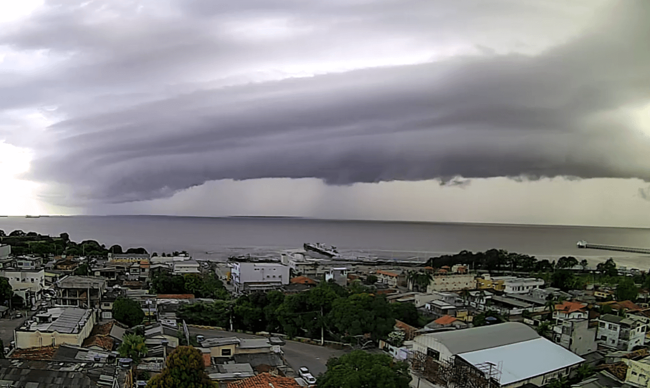 Formação de chuva intensa em Macapá/AP, confira o vídeo exclusivo ...