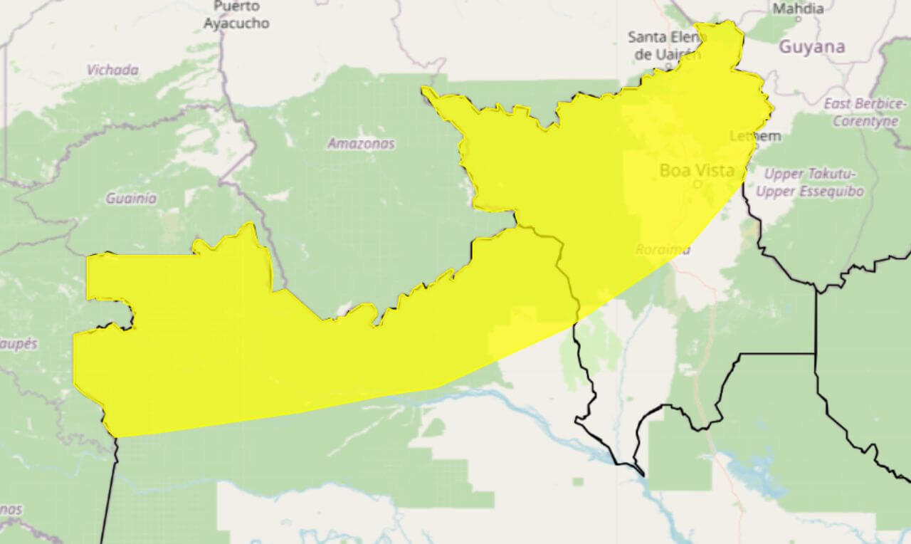 Alerta amarelo: chuva intensa e ventania em partes do Amazonas e ...