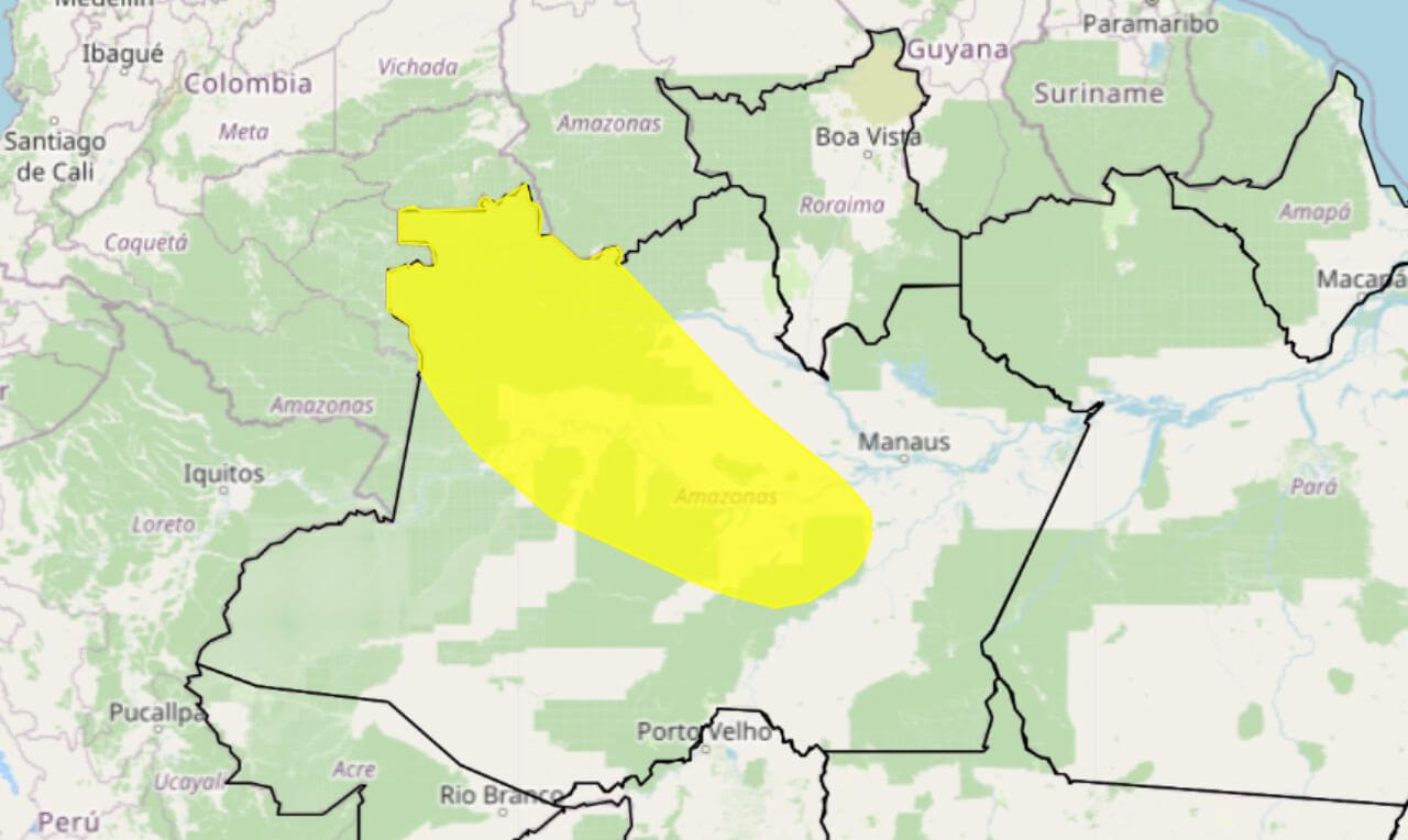 Alerta amarelo para chuva acumulada em algumas cidades do Amazonas ...