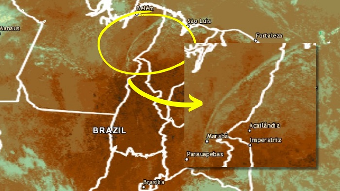 Nuvem rolo é vista em Imperatriz/MA, na manhã deste sábado (20), veja o ...